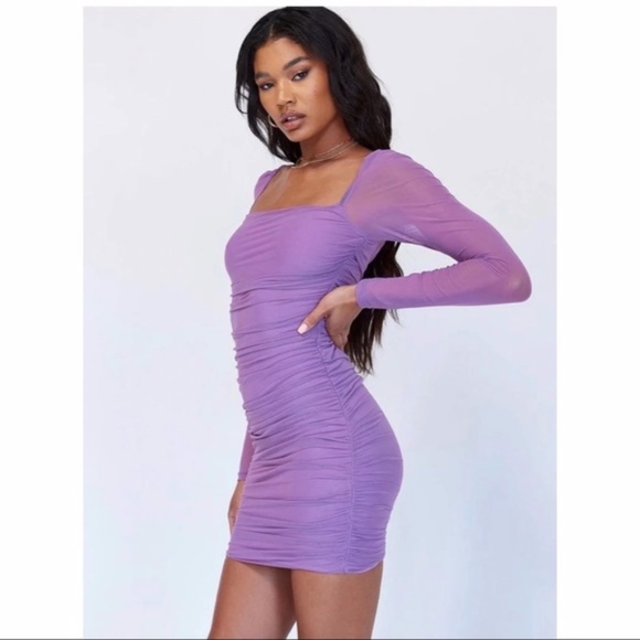 Princess Polly | Dresses | Princess Polly Charvi Mini Dress Purple ...